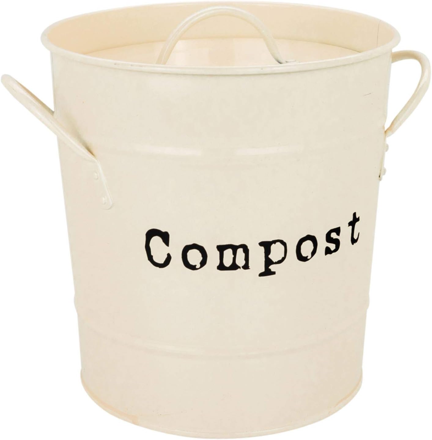 3.5L Compost Bucket by Garden Trading | Crafted in Powder Coated Steel ...