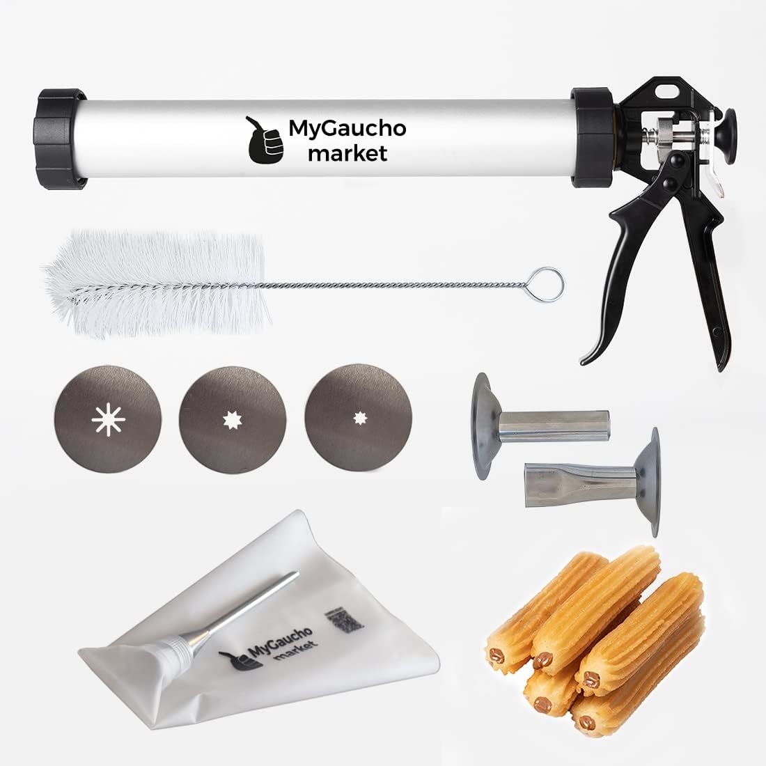 Amazon.com: Professional Churrera - Churro Maker Gun Kit Set. Holds 1.5 ...