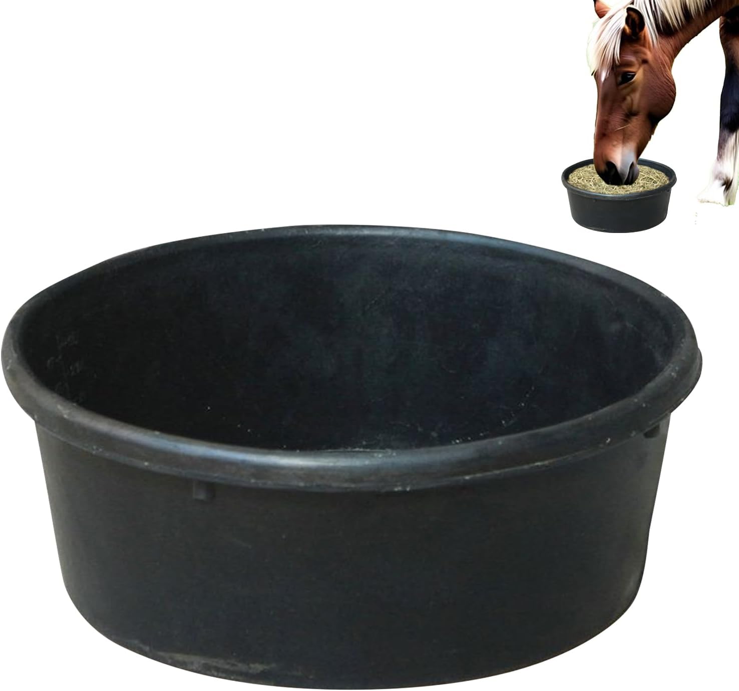 Livestock Feeder Tray, 4 L Rubber Food Bucket for Outdoor Use Farm ...