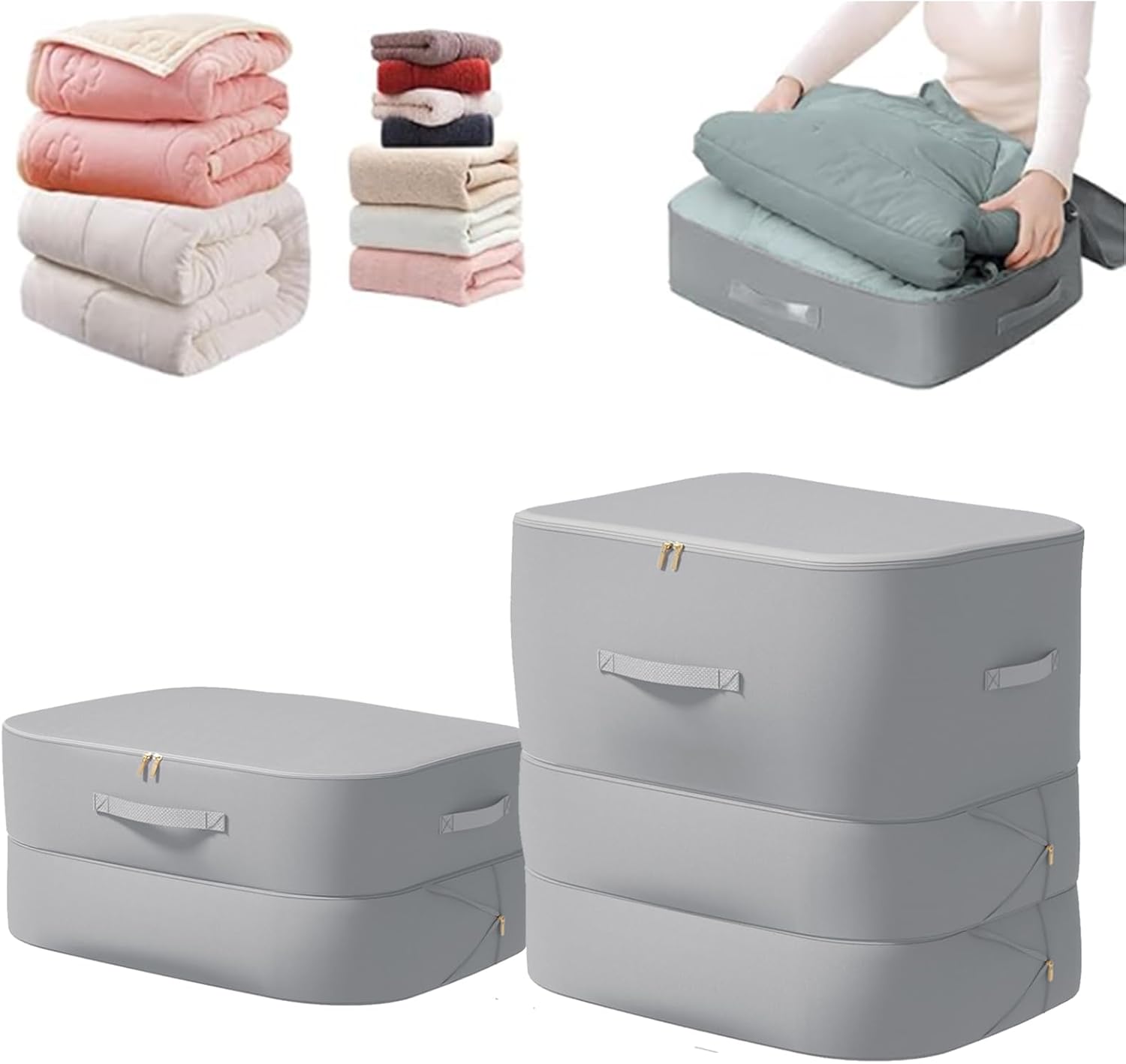 Amazon.com: Wetykako 2Pack Compression Storage Bags for Bedding, Ultra ...