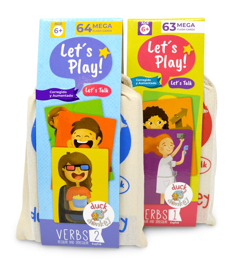 MEGA FLASH CARDS VERBOS EN INGLES 1 Y 2 : Amazon.com.mx: Juguetes y Juegos