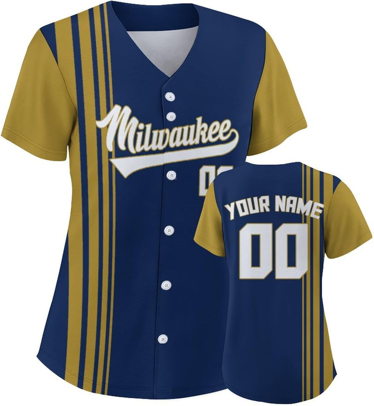 Amazon.com: Custom Women's Baseball Jersey for Women Ladies Mom S-4XL ...