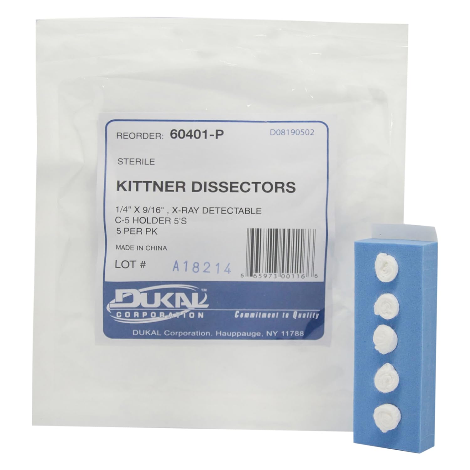 Amazon.com: Dukal 60401-P Kittner Dissector, 1/4" Width x 9/16" Length ...