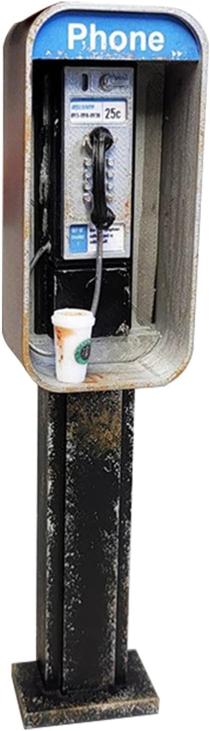 Payphone Resin Statue - Payphone Figurine Crafts - Pay Phone Mail Box ...