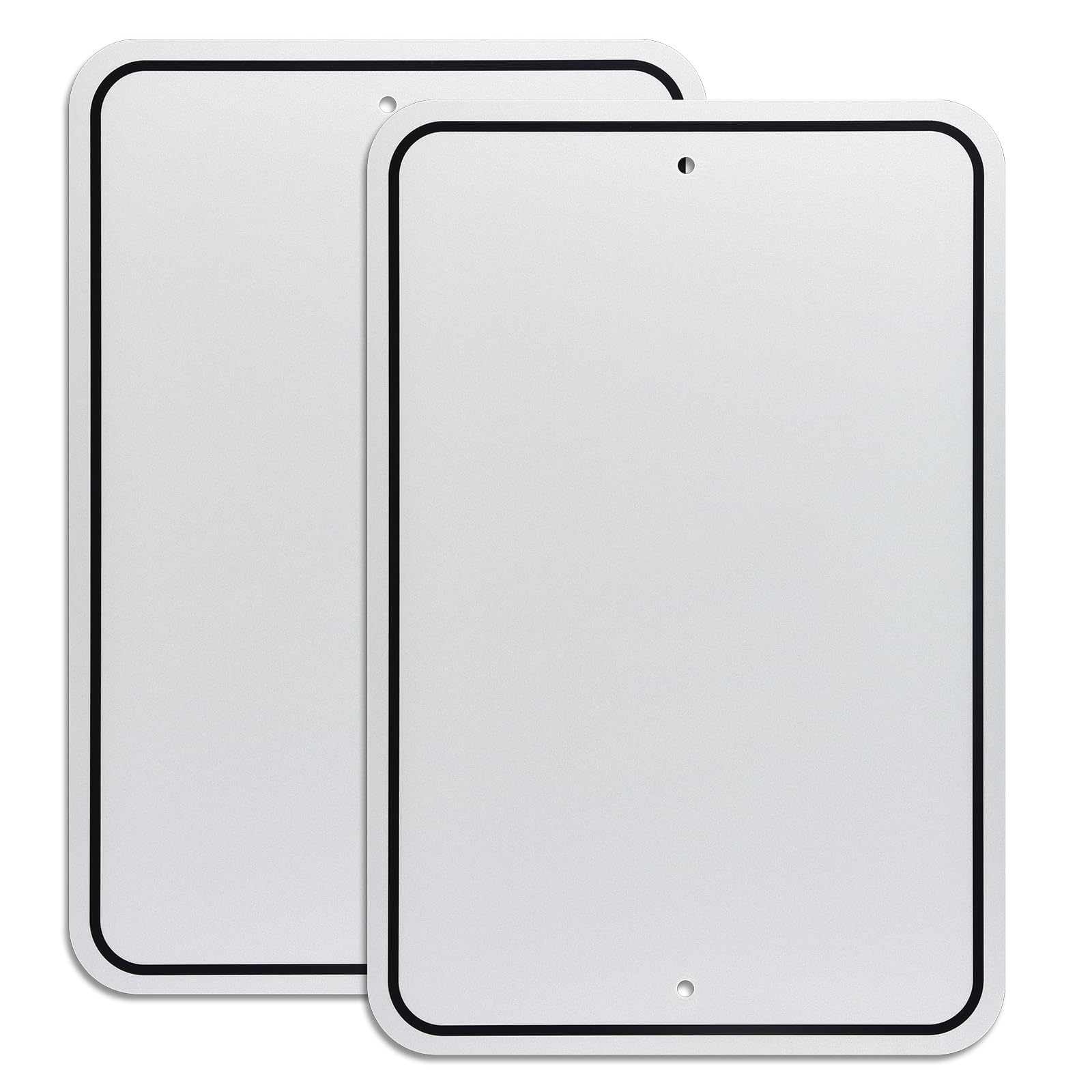 Amazon.com: AUYKTE Blank Metal Sign 2 Pack, 18 x 12 Inches Blank Write ...
