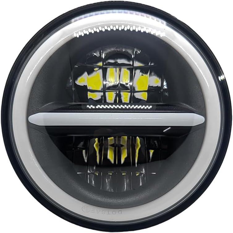 Moto Powerz Full Ring LED Headlight Compatible With Royal Enfield ...