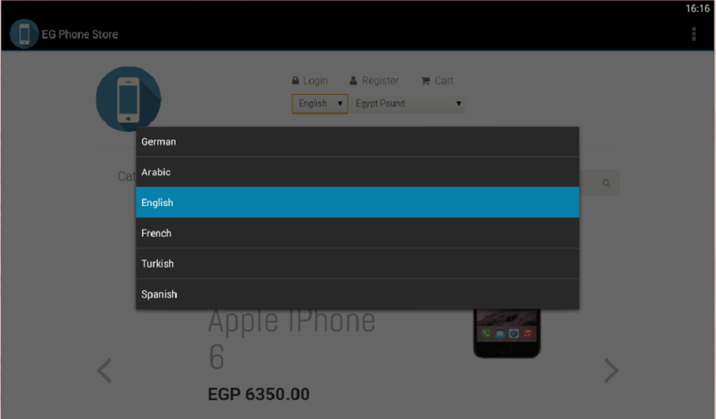 Aplicación EG Phone Store en Amazon Appstore