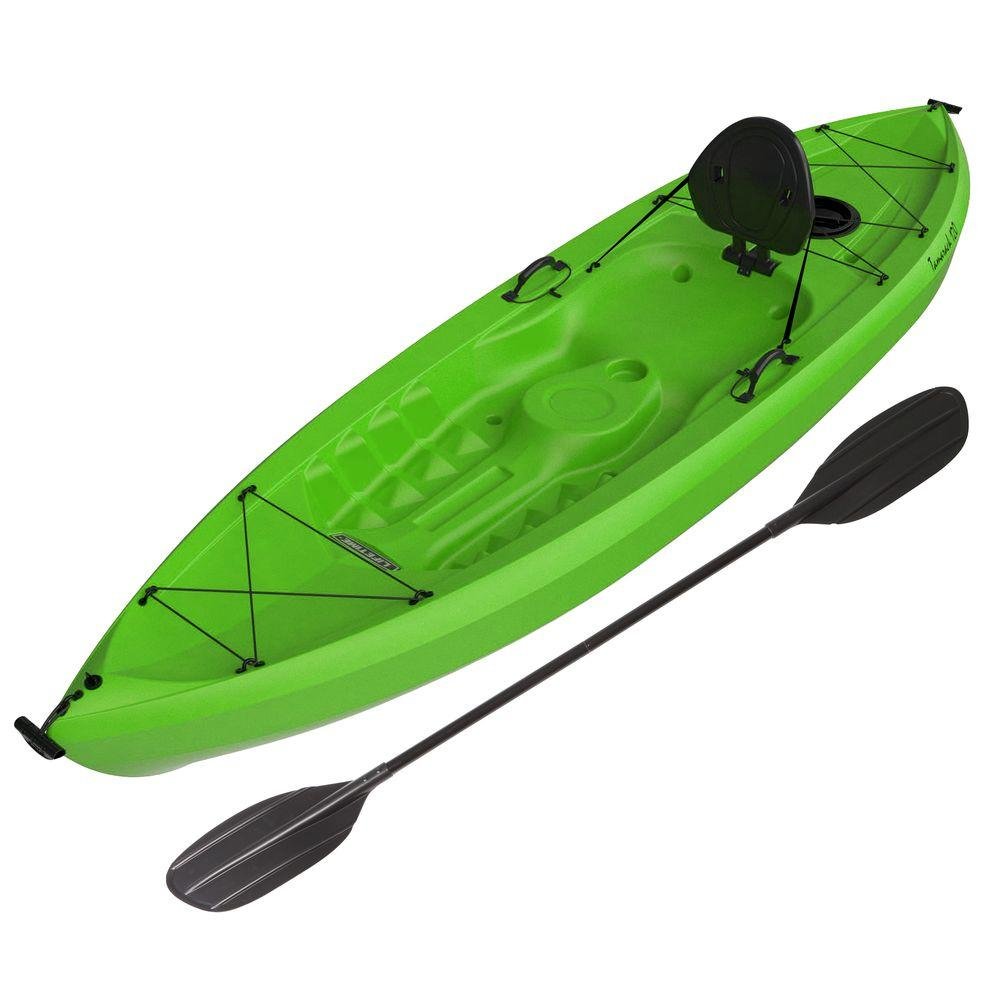 Amazon.com: Lifetime Tioga Sit-On-Top Kayak with Paddle, Lime, 120 ...