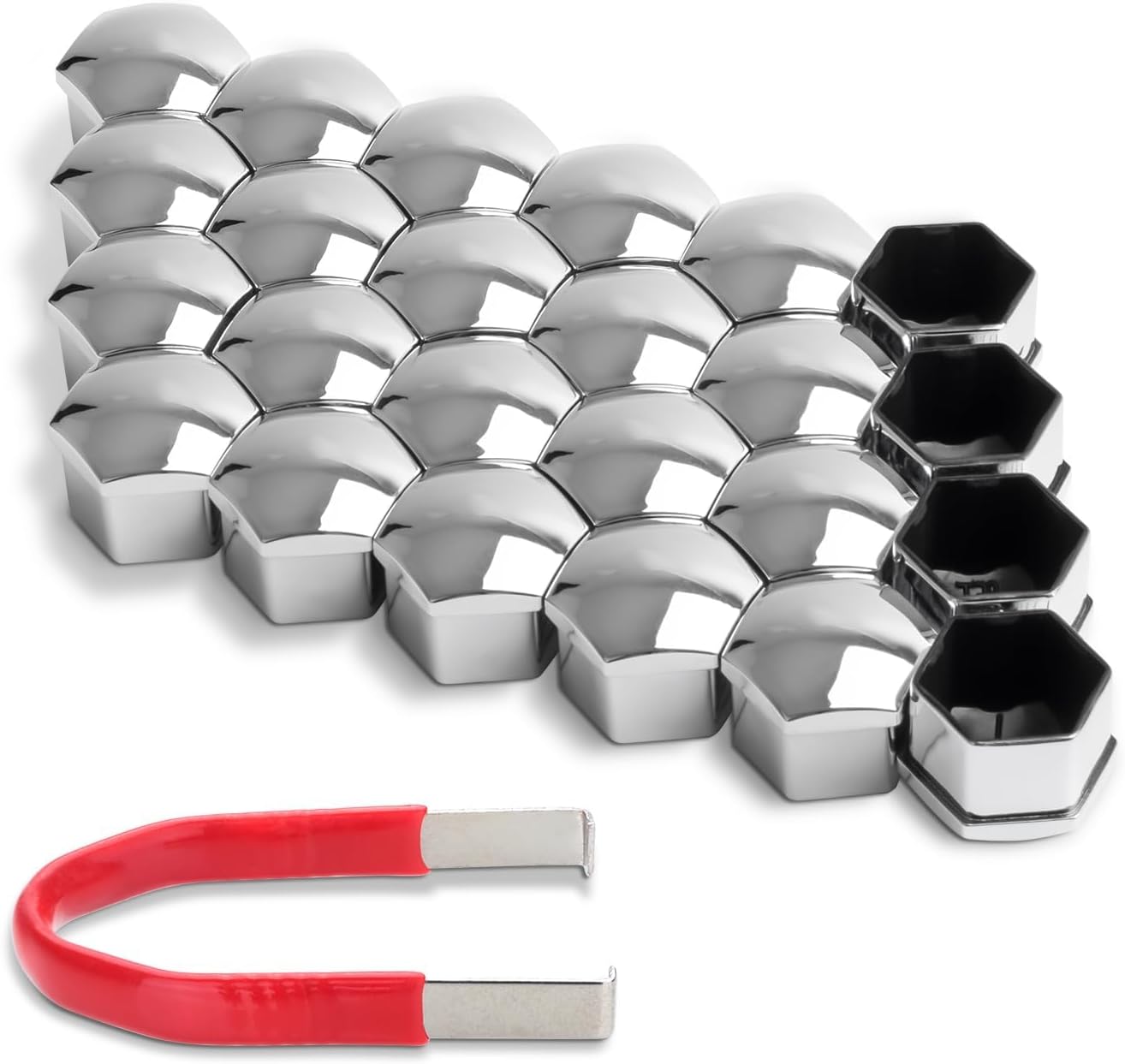 Amazon.com: AOIT 24 PCS 17mm Wheel Lug Nut Bolt Cover Universal Lug ...