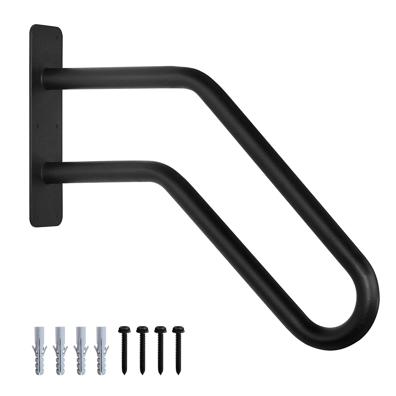 Snapklik.com : Purife Heavy Duty Black Hand Railings For Stairs Outdoor