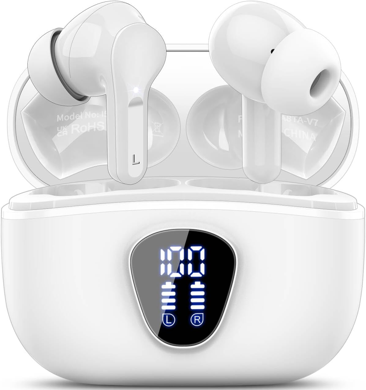 Amazon.com: Wireless Earbuds Bluetooth, In Ear Headphones Bluetooth 5.4 ...