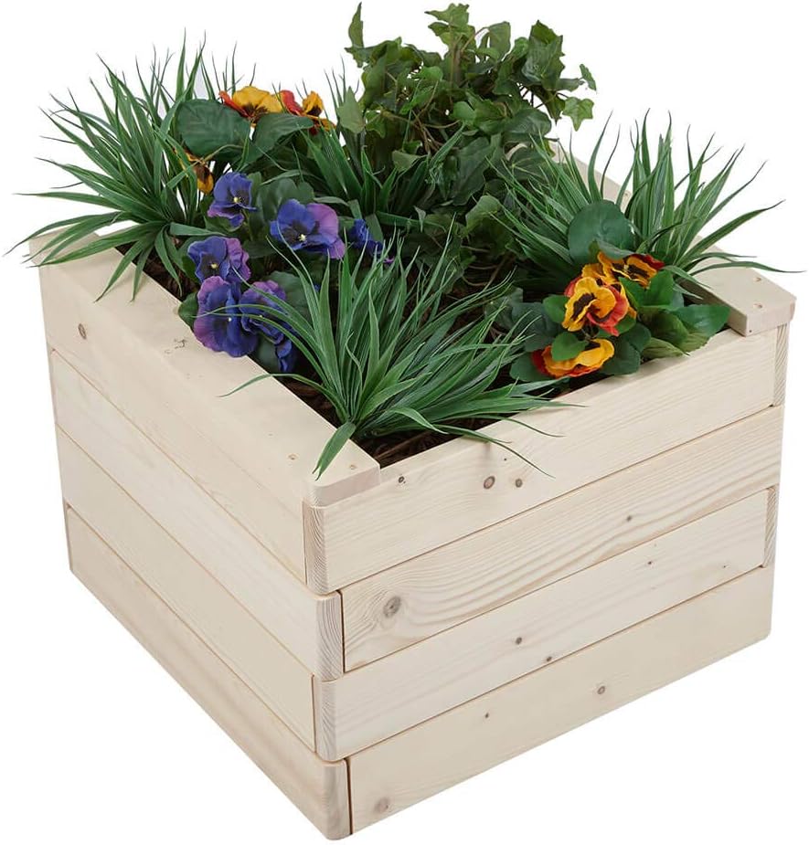 Square Wooden Garden Planter – Extra Large – Sale!!!: Amazon.co.uk: Garden
