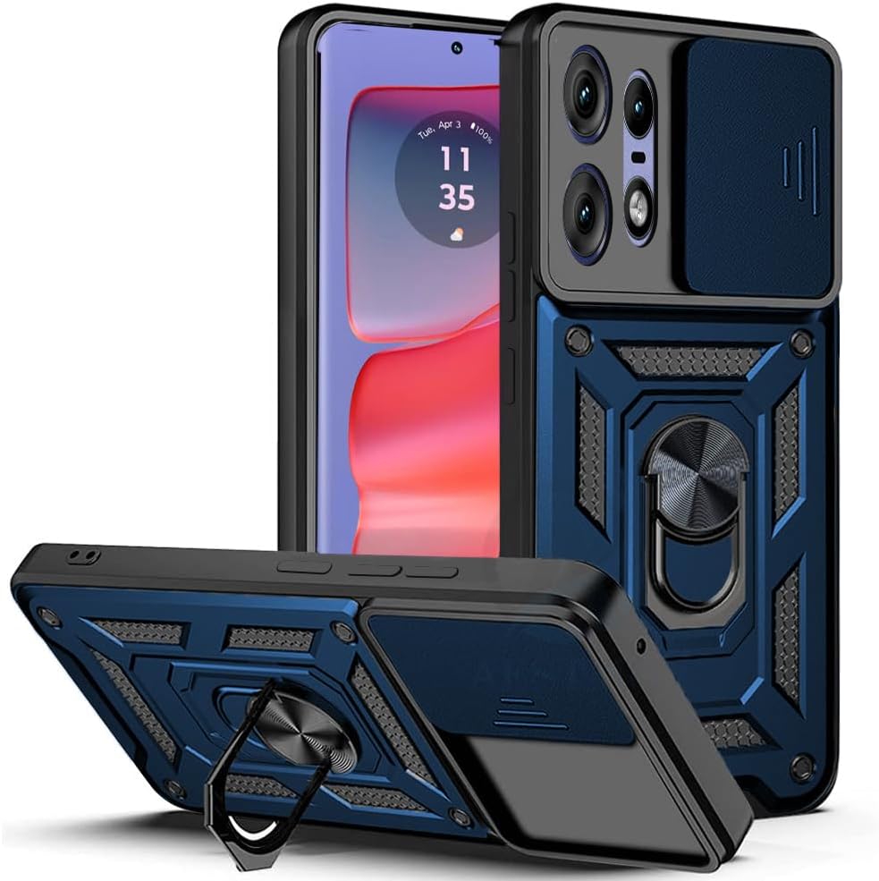 AESTMO PC Tough Armor Motorola Moto Edge 50 Pro 5G Bumper Back Case ...