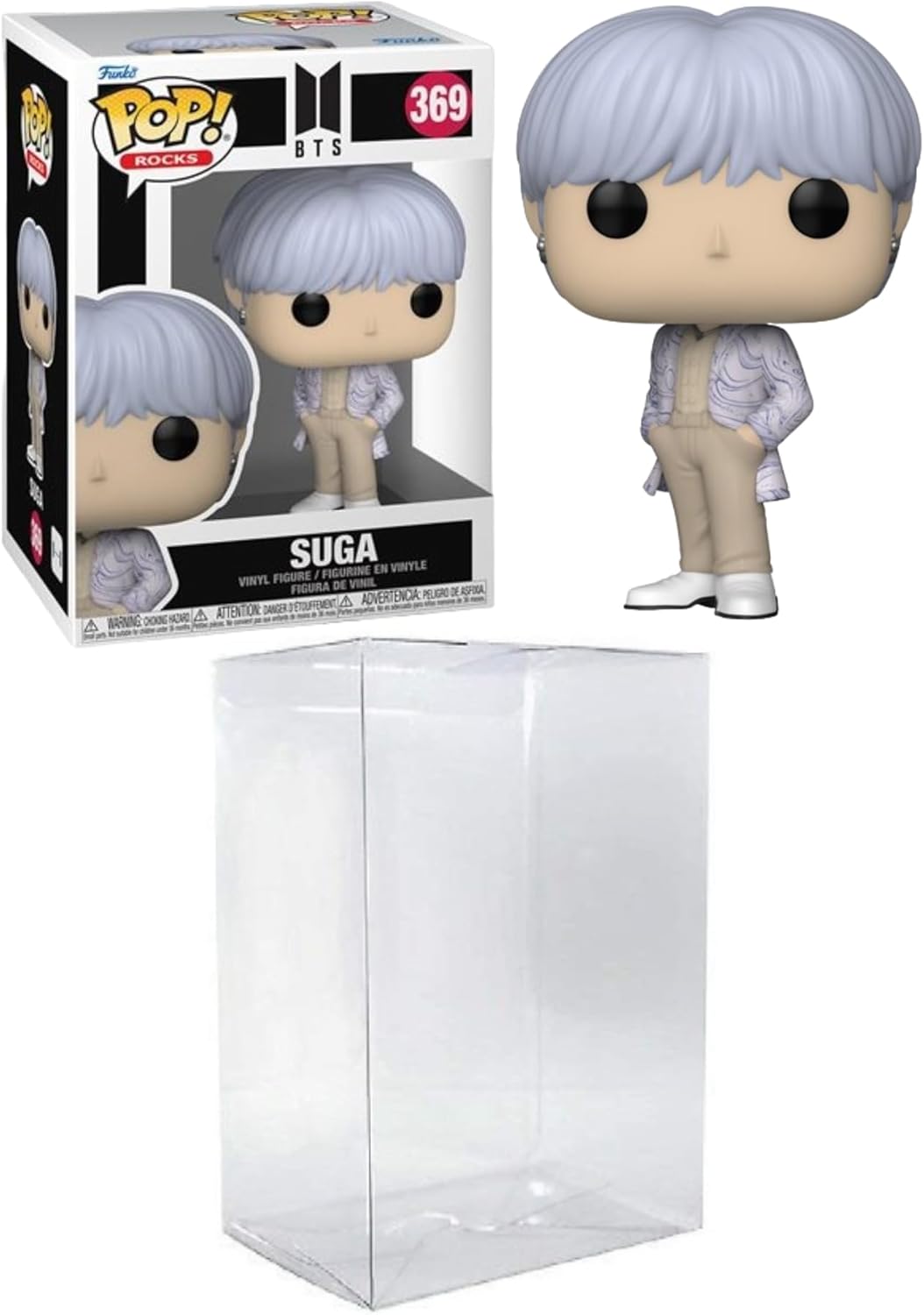 Amazon.com: Funko Pop! Rocks: BTS (Proof) - Suga Bundled with a Byron's ...