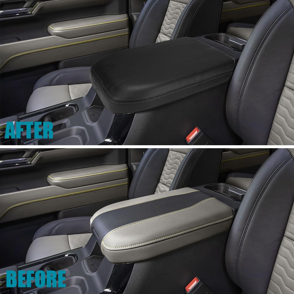 Snapklik.com : LEXLEY Center Console Pad Armrest Box Cover Leather ...