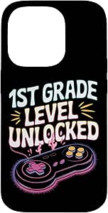 Amazon.com: iPhone 14 Pro Funny Level Up First Grade Students 1st Grade ...