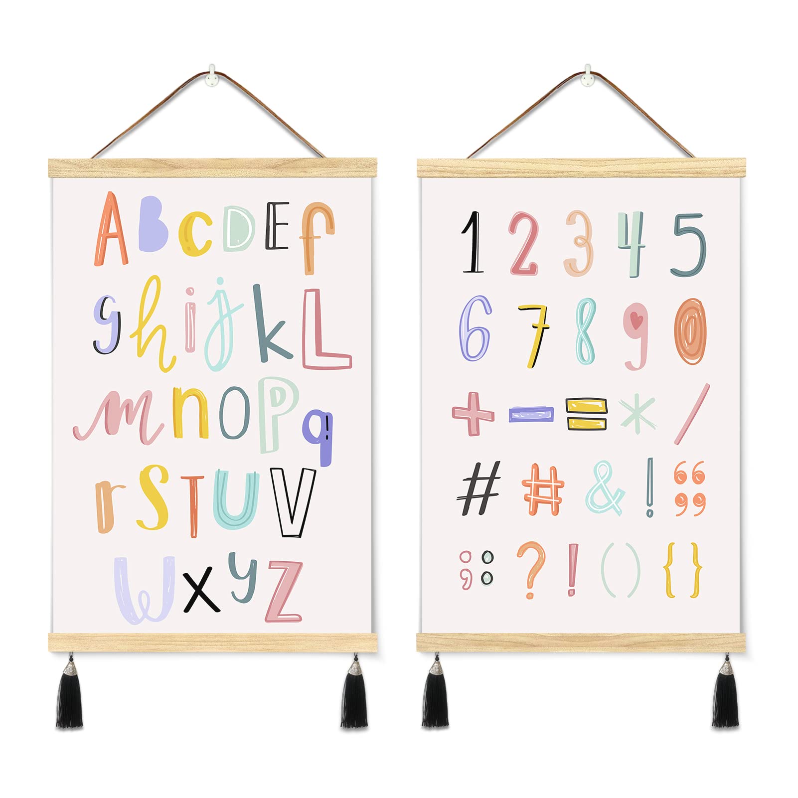 Alphabet Poster for Toddlers,16 x 24 inch Set of 2 Magnetic Poster ...