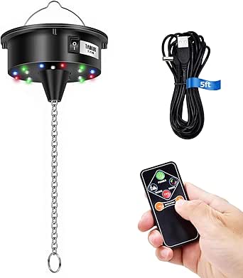 Rotating Disco Ball Motor with Light, 5ft Short Power Cord, 6-12RPM ...