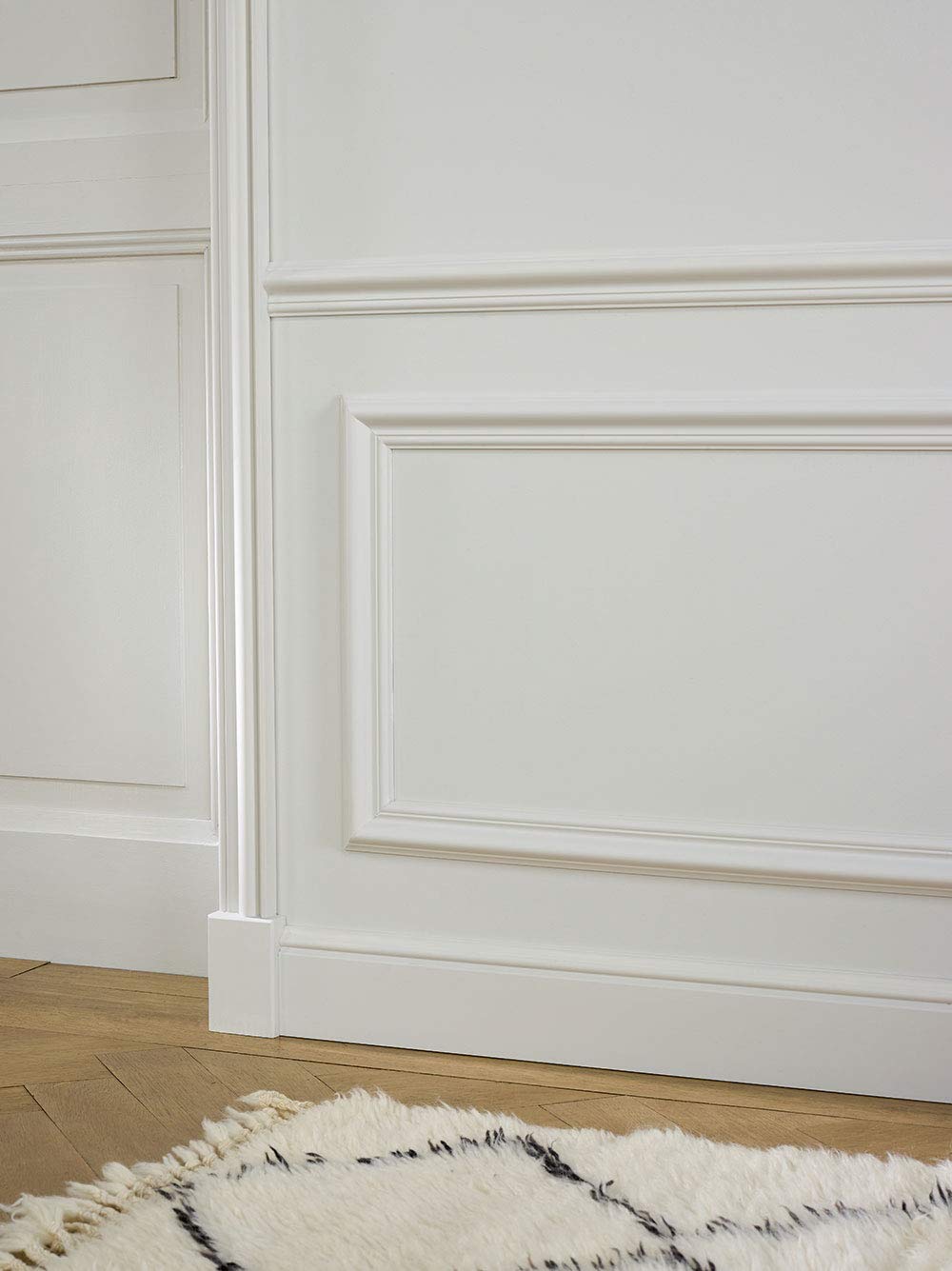 Orac Decor 4in H x 78in Long (2 Pack) SX173 Baseboard Moulding, White