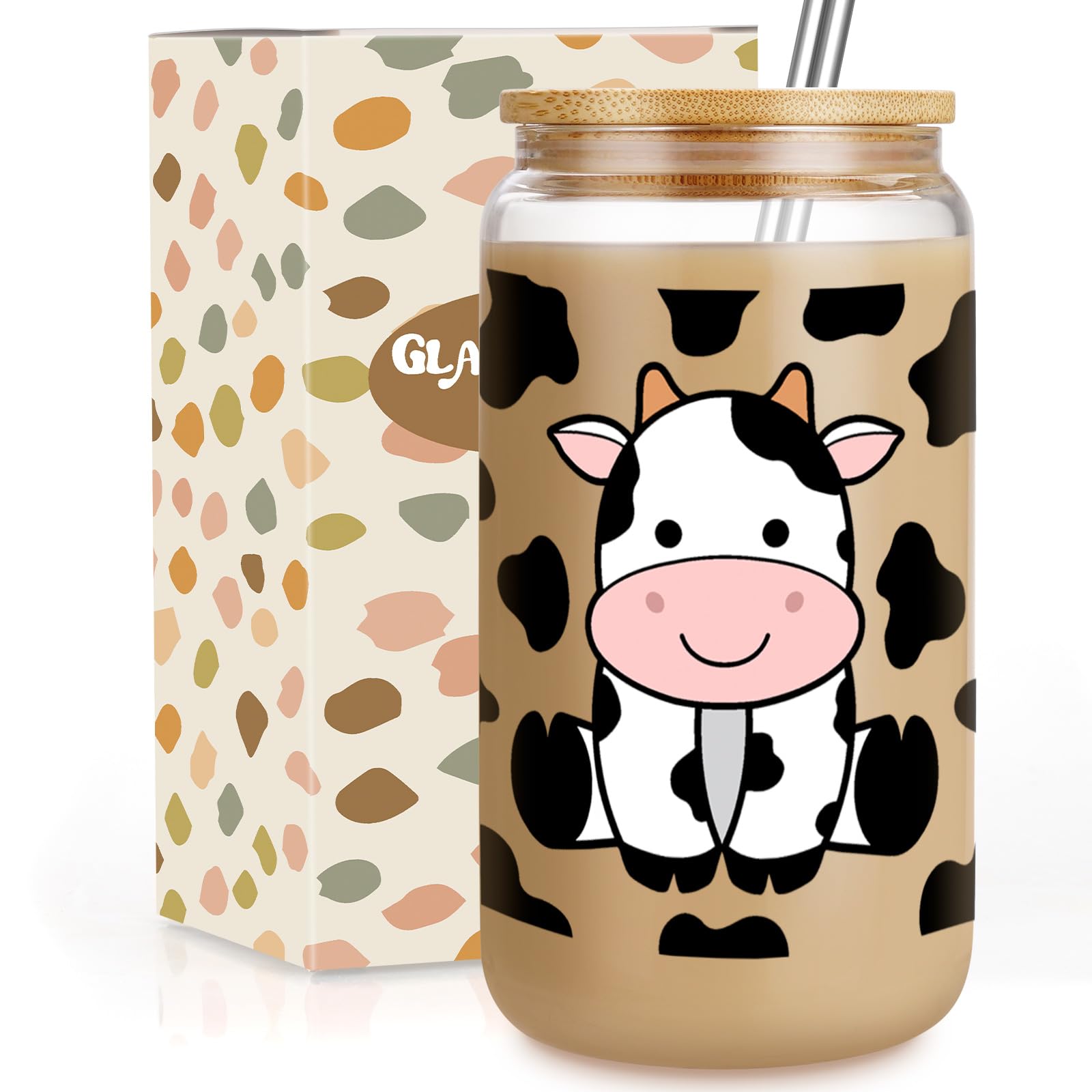 Amazon.com: GSPY Cow Cup, Cow Print Cup - Cow Themed Gifts, Cow Gifts ...