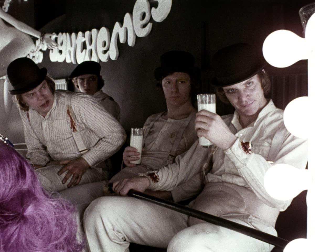 Amazon.com: A Clockwork Orange (1971) Warren Clarke, James Marcus, Malcolm McDowell 10x8 Photo ...