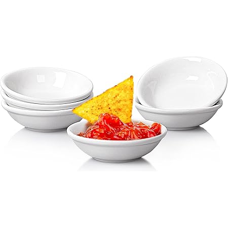 Amazon.com | Dipping Bowls Sets of 12- Delling 1.2 Oz Porcelain Dip Soy ...
