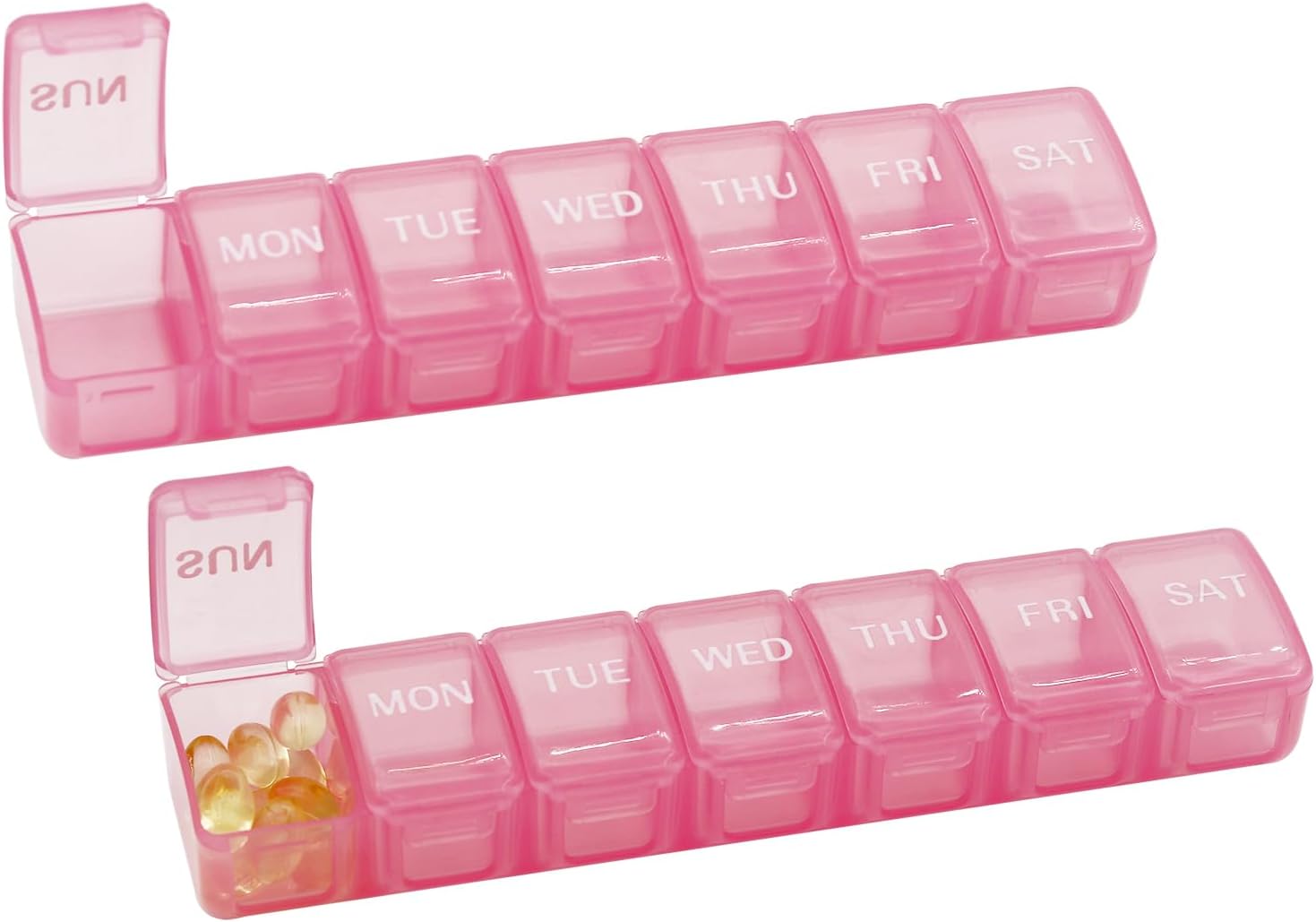 Amazon.com: Amazon Basic Care Weekly (7-Day) Pill Organizer, Vitamin ...