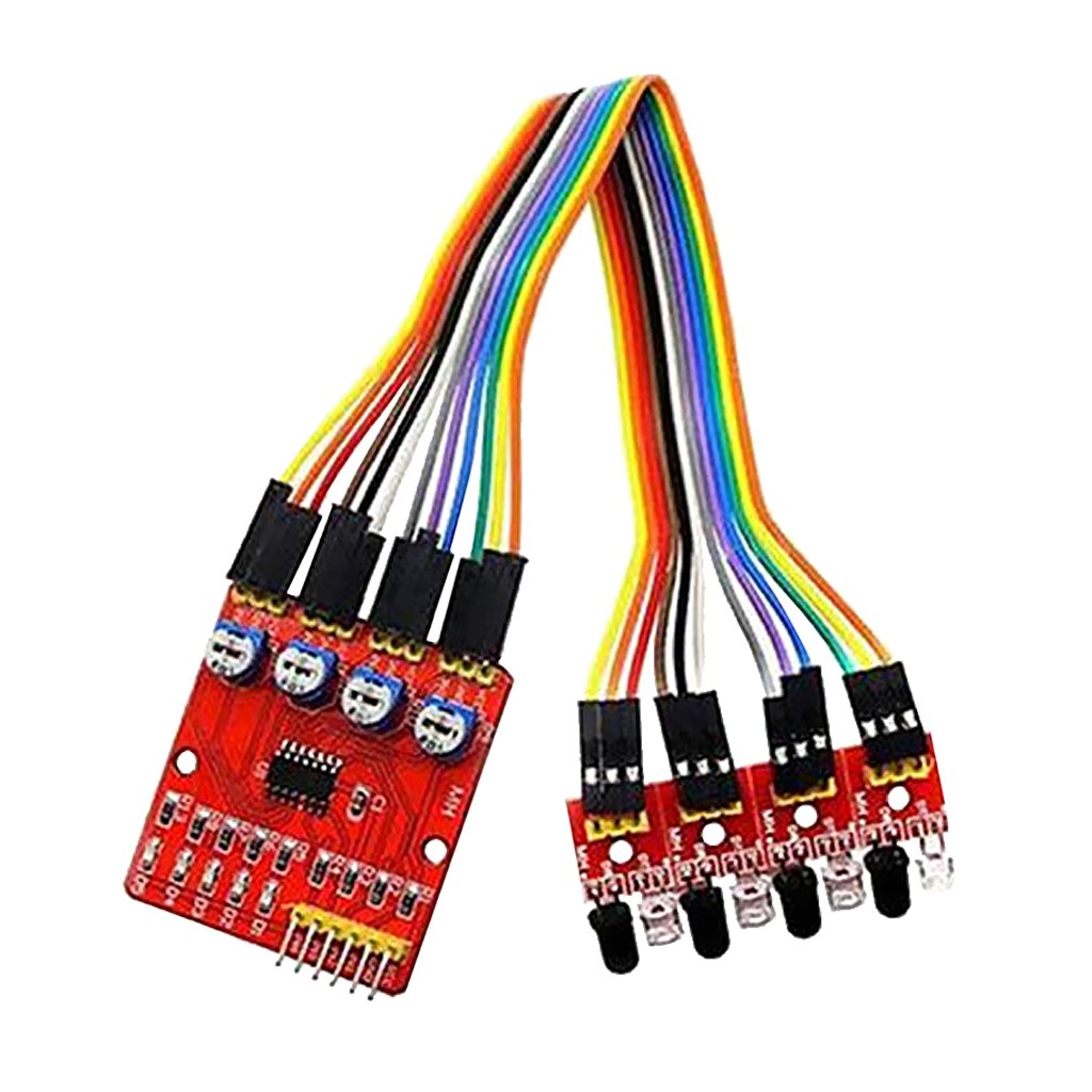 Four Way Ir Detection Tracing Photoelectric Sensor Module 4 Way ...