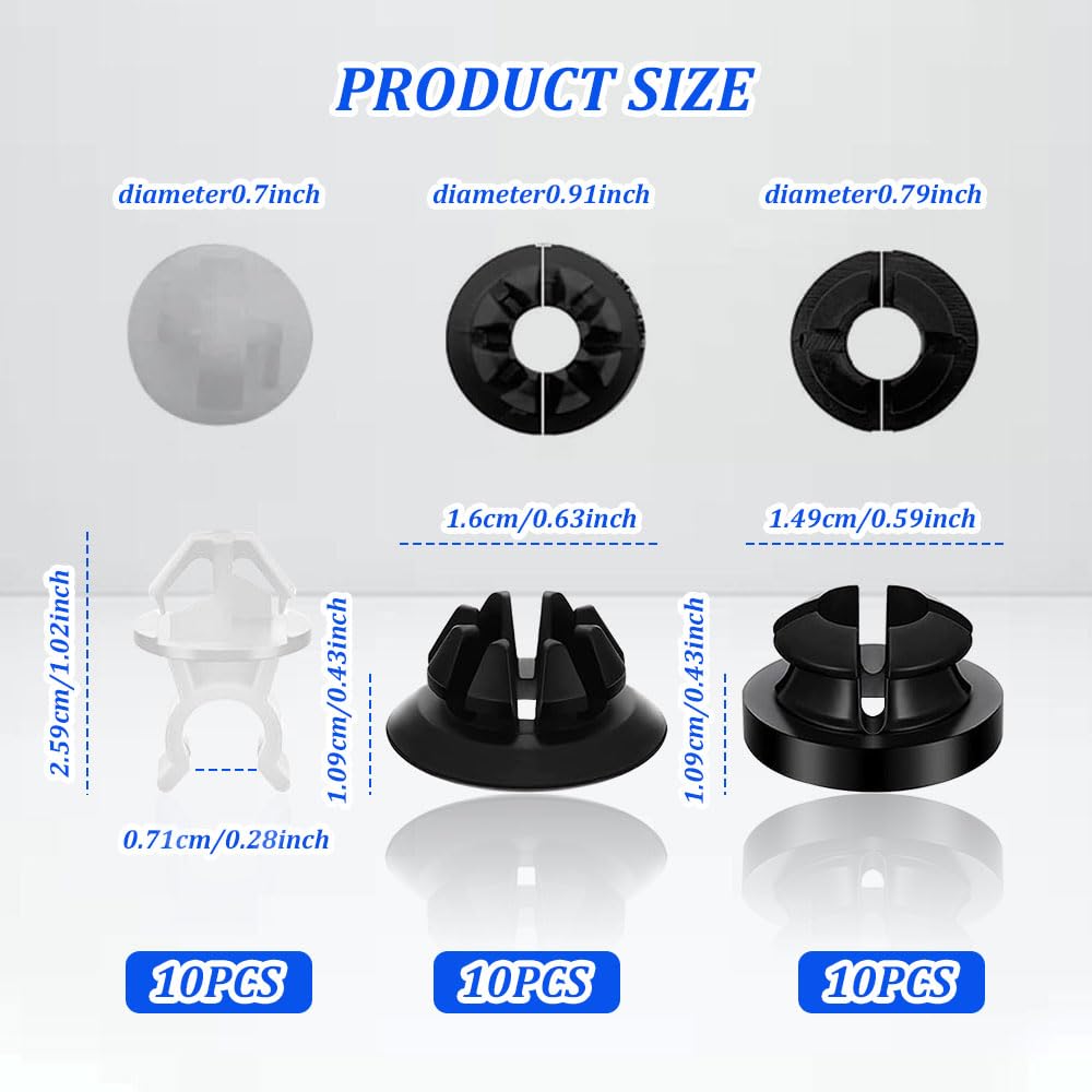 Snapklik.com : HEVLE 30PCS Car Hood Support Prop Rod Clips, Car Hood ...