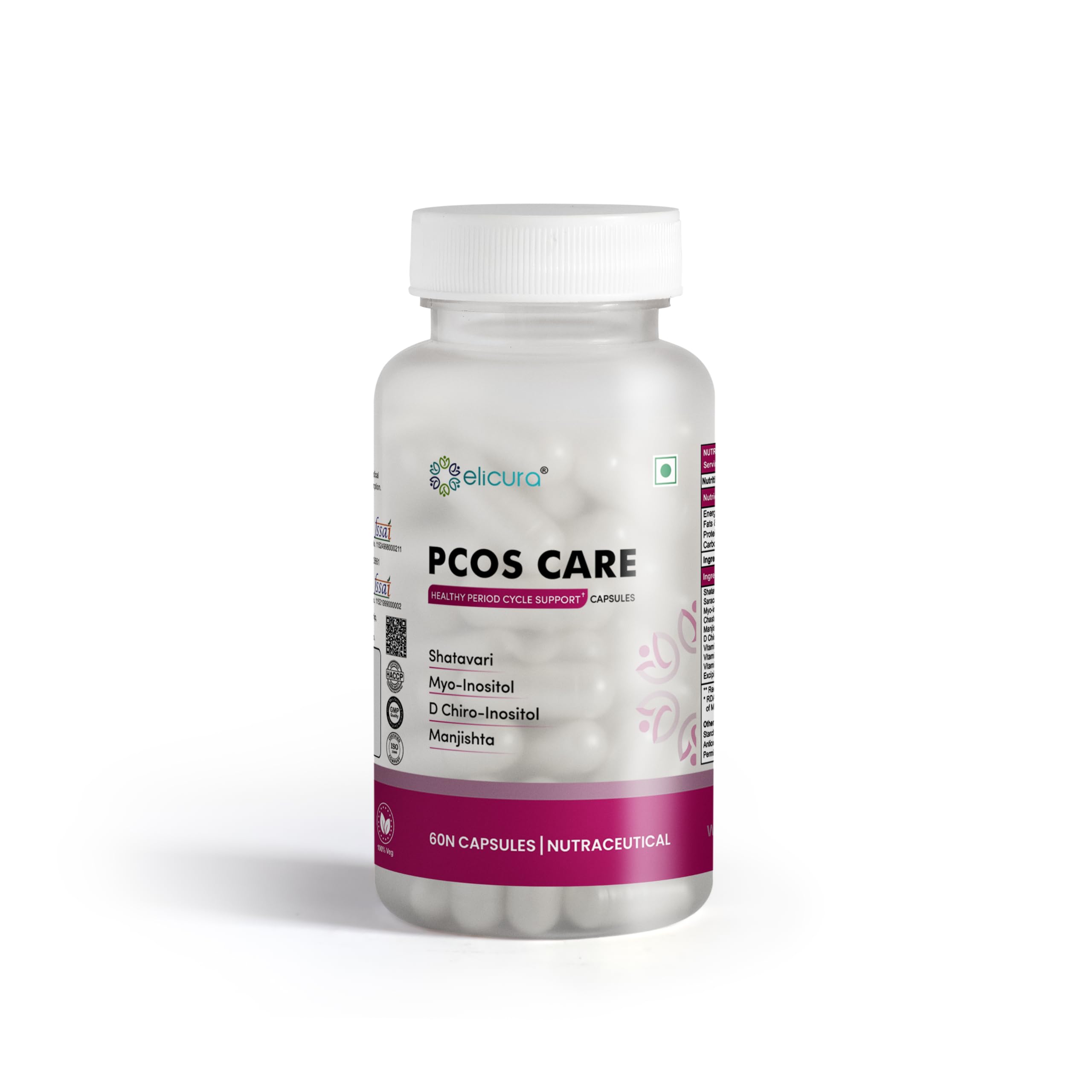 Buy Elicura PCOS Care | y Period Cycle Support Supplement s for Women ...