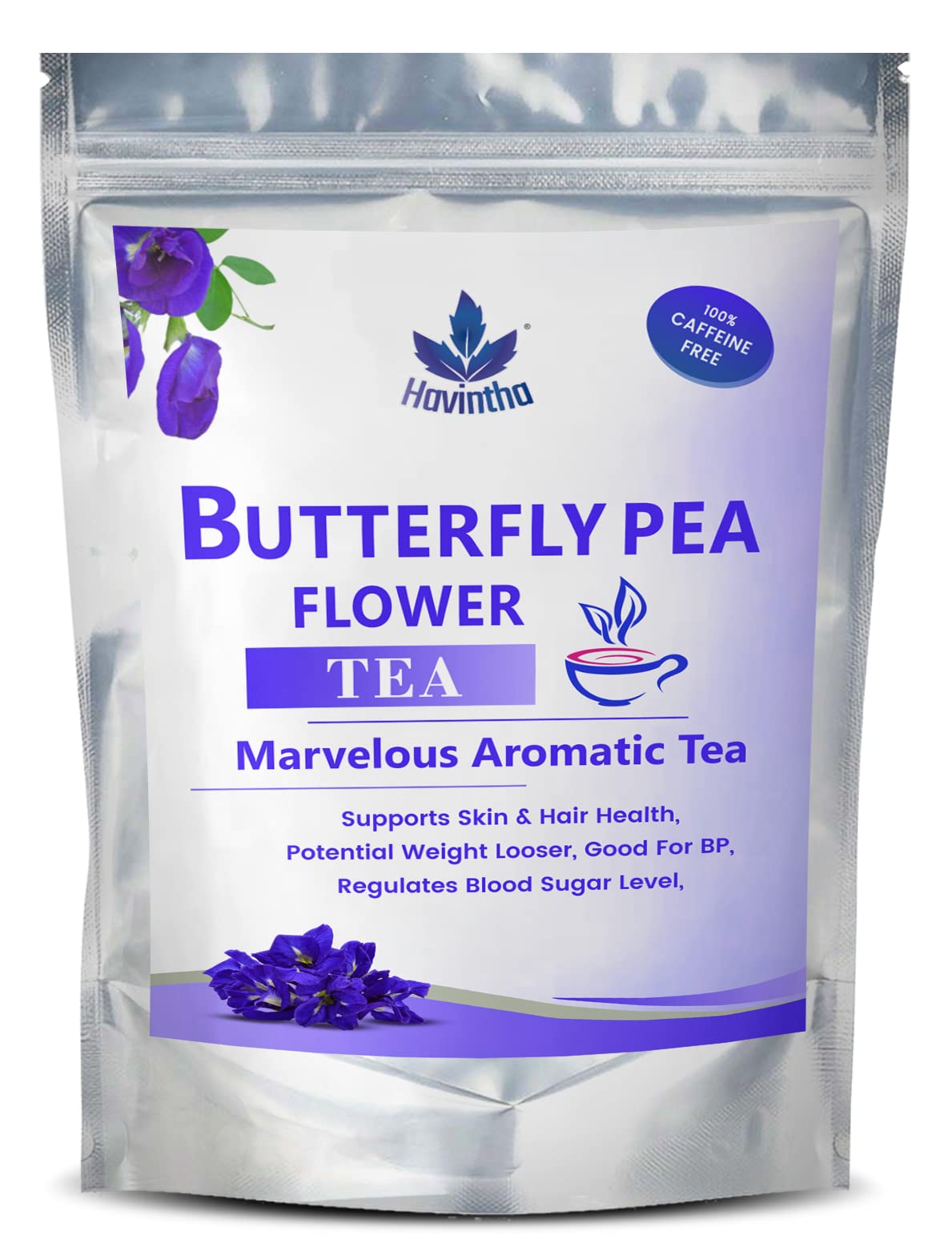 Buy Havintha Natural Butterfly Pea Tea | Hot, Iced Butterfly Pea Flower ...