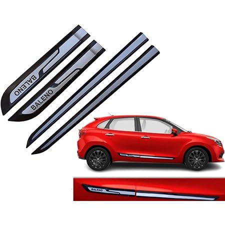 Empica Half Chrome Car Door Side Beading Moulding Compatible with ...