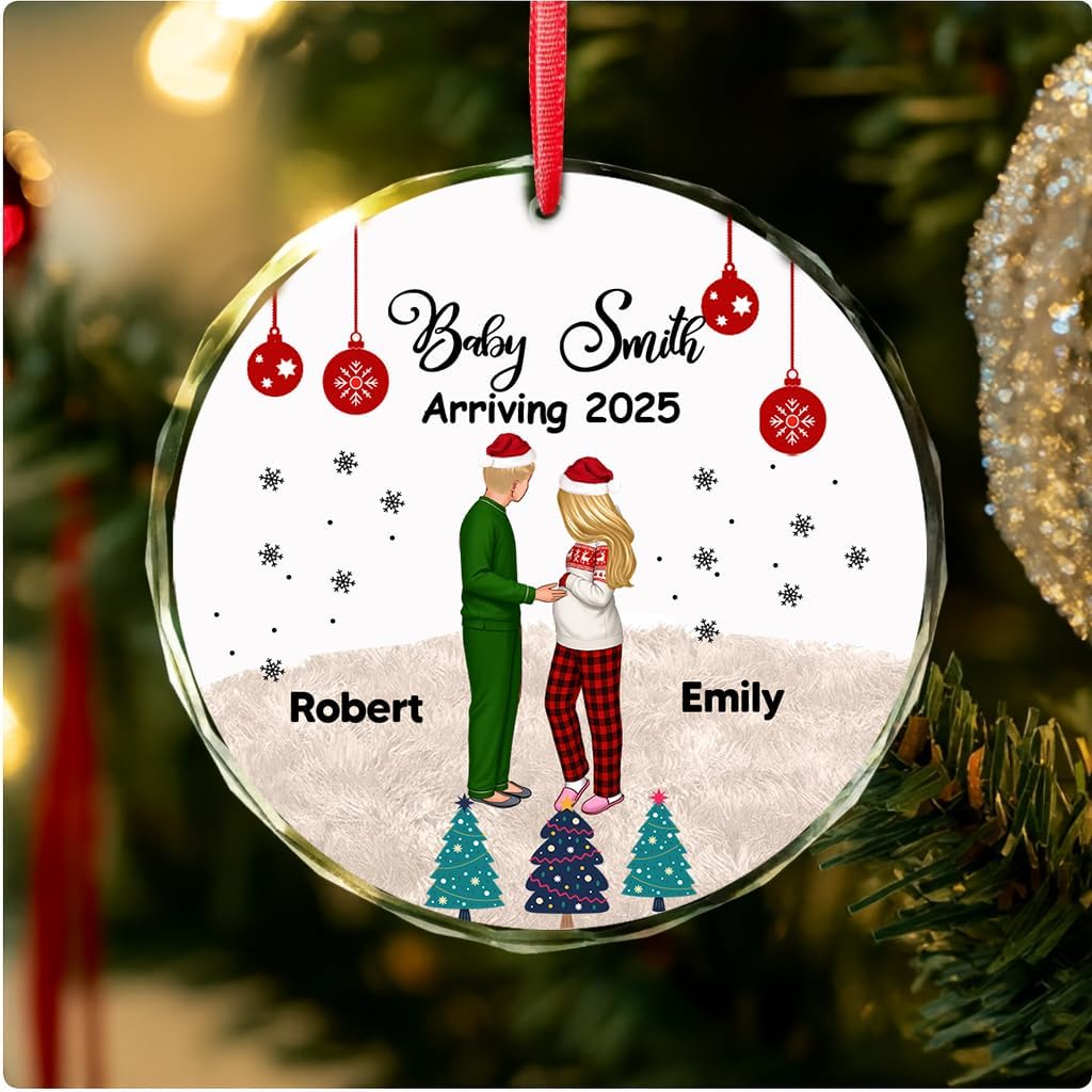 Amazon.com: Personalized Pregnancy Ornament,Expecting Baby Ornaments ...