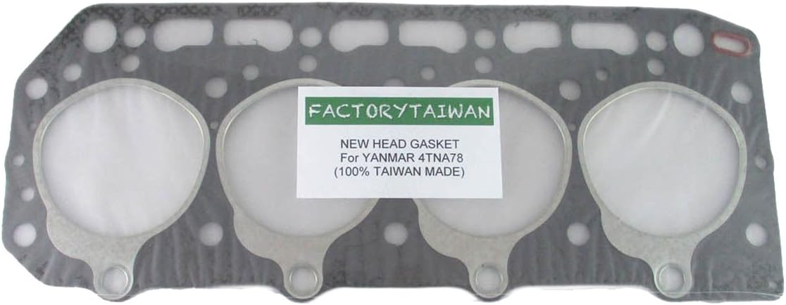 Amazon.com: Factorytaiwan Head Gasket (Graphite) for Yanmar 4TNA78 (100 ...