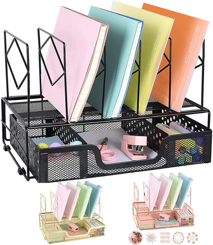 Amazon.com : Spacrea Desk Organizers and Accessories, File Folder ...