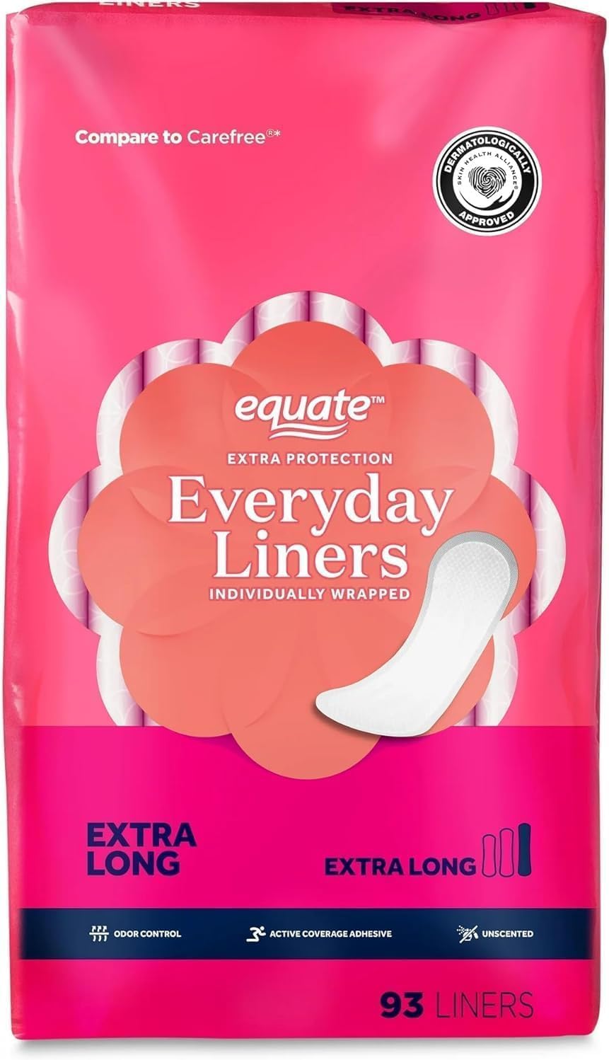 Amazon.com: Equate Extra Protection Everyday Liners, Light Absorbency ...