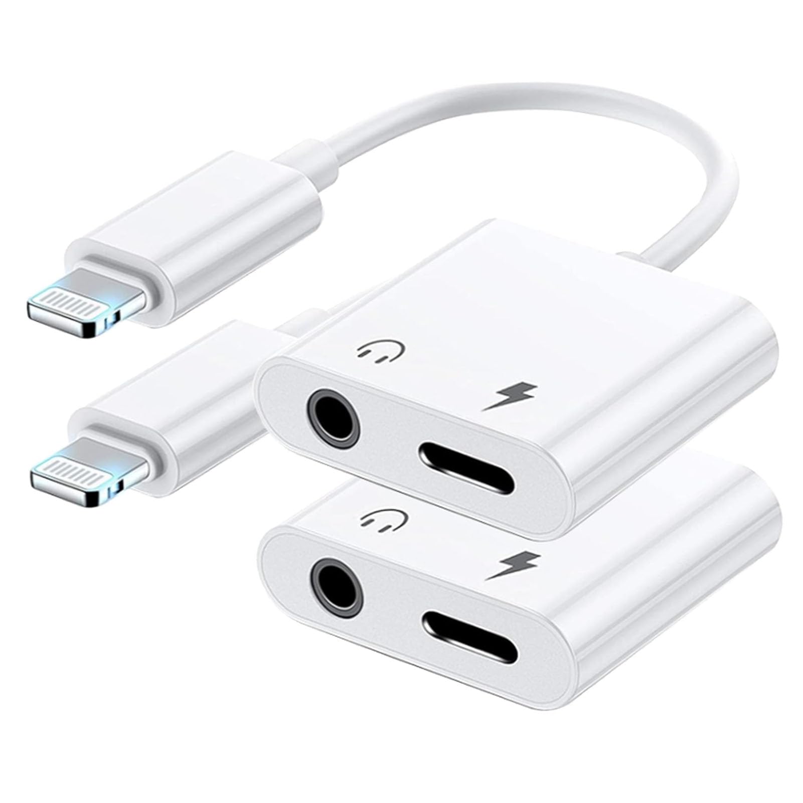 Amazon.com: MOVESPEED 2 Pack Apple Mfi Certified Lightning to 3.5 mm ...