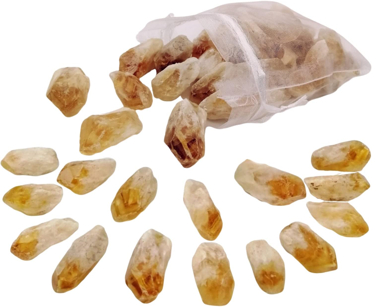 Amazon.com: XMHOME Citrine Raw Crystal Point Rough Stone Natural Rock ...