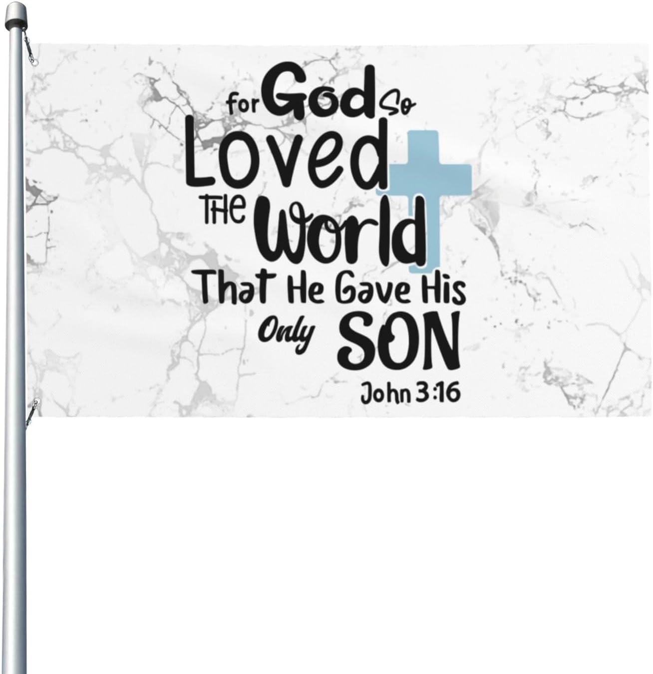 Amazon.com : 3x5 Ft Flags For God So Loved The World That He Gave His ...