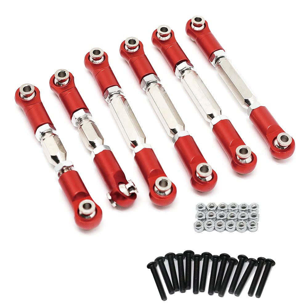 Amazon.com: 6pcs Adjustable Turnbuckles Camber Links Steering Links for ...