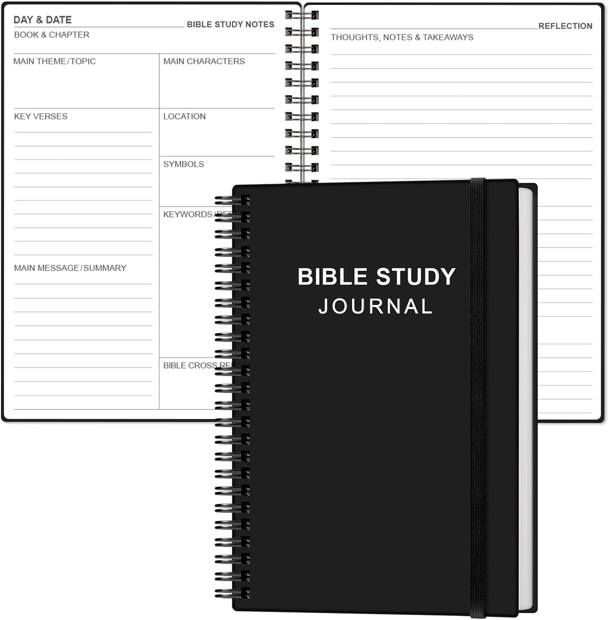 Amazon.com : Bible Study Journal – Church Notes Notebooks – Note Taking ...