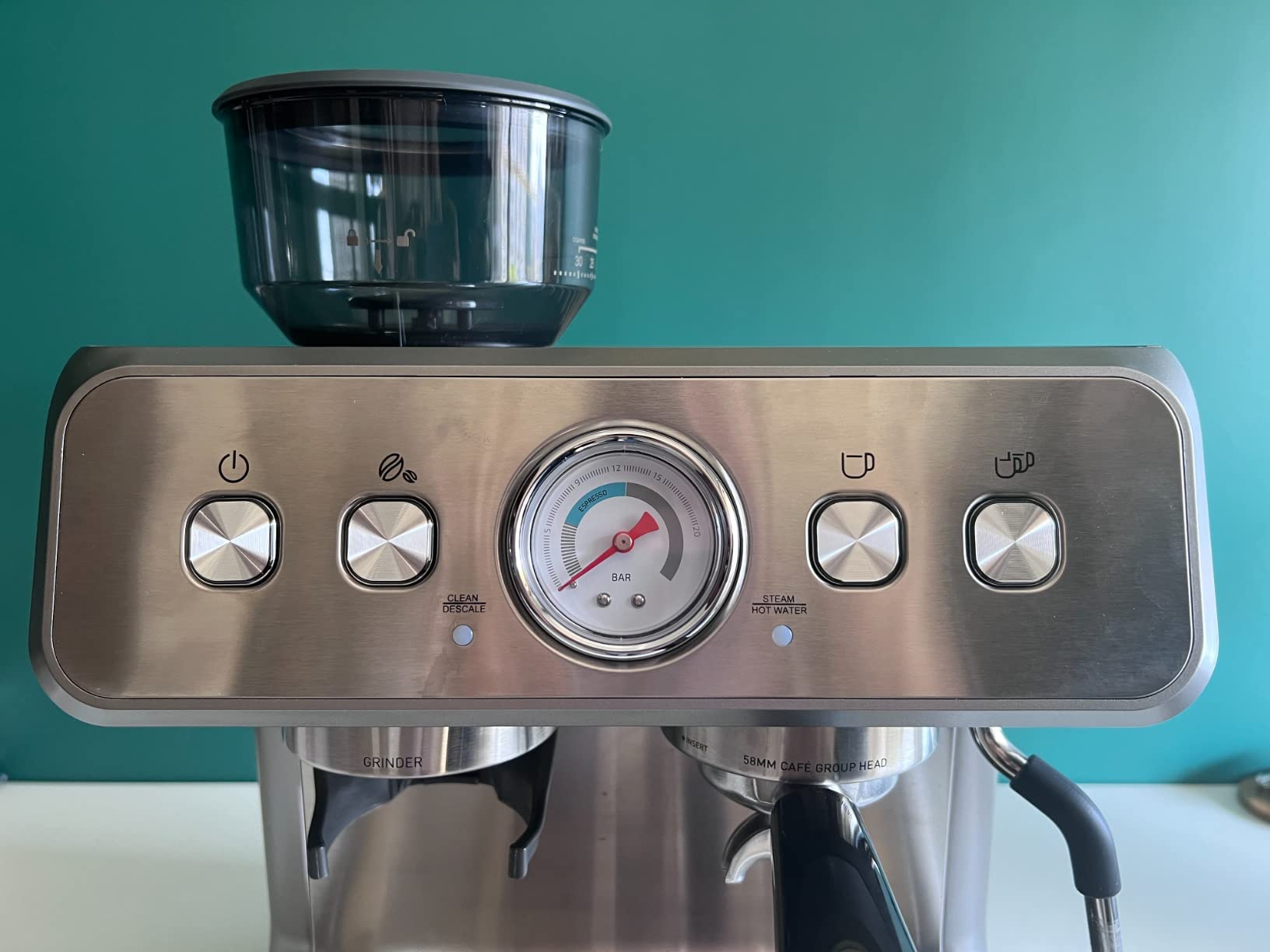 AGARO Supreme Espresso Coffee Maker With Grinder, 20 Bars Semi ...
