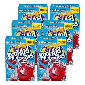 Amazon.com : Kool-Aid Singles Tropical Punch (for 16.9-Ounce Bottles ...