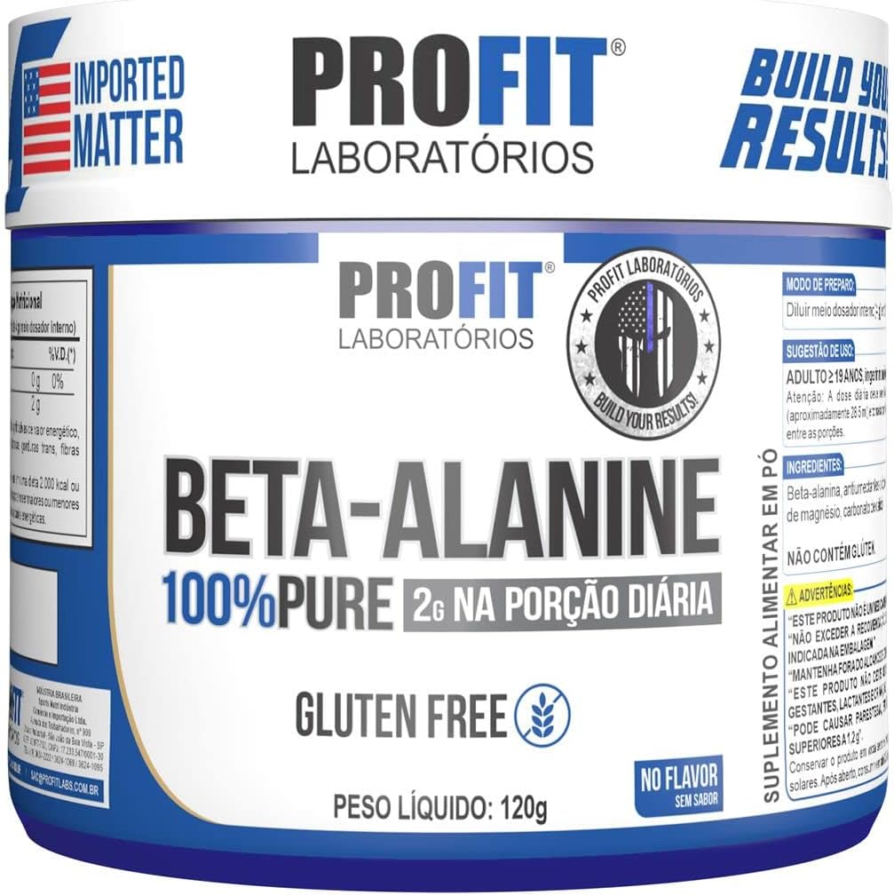 Profit Laboratórios Beta Alanina 100% Pure Pote 120G Profit | Amazon.com.br