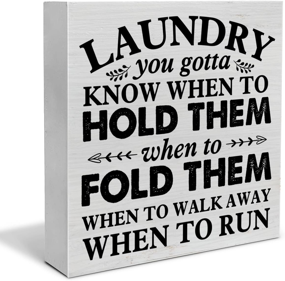 Amazon.com : Laundry Room Decorative Wooden Box Sign Same Day Service ...
