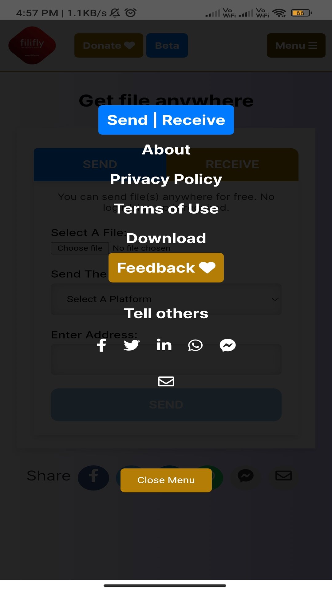 Filifly - Online File Transferring App - App on Amazon Appstore