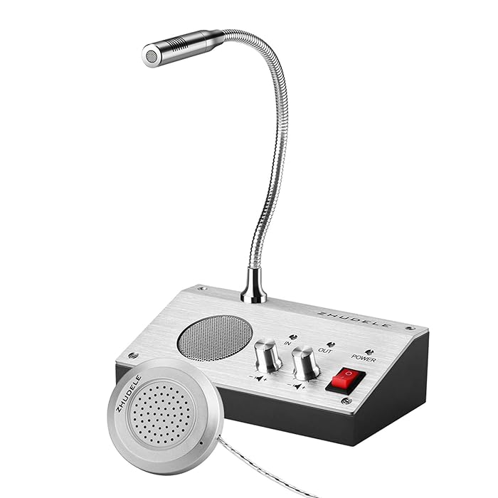 Buy Dual Way Counter Intercom Window Intercom System for Business ...