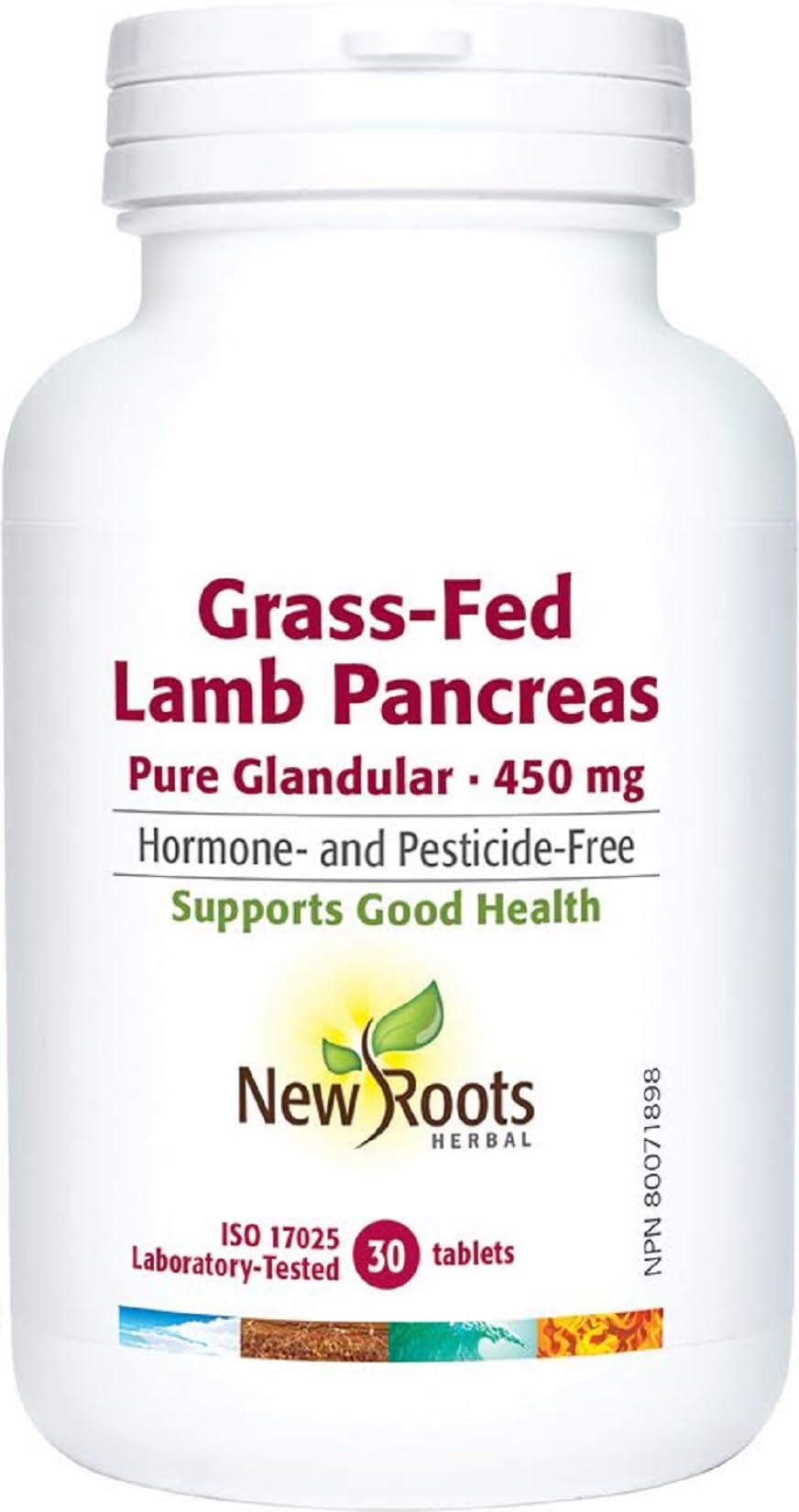 New Roots Herbal - Grass-Fed Lamb Pancreas - Pure Glandular 450mg 30 ...