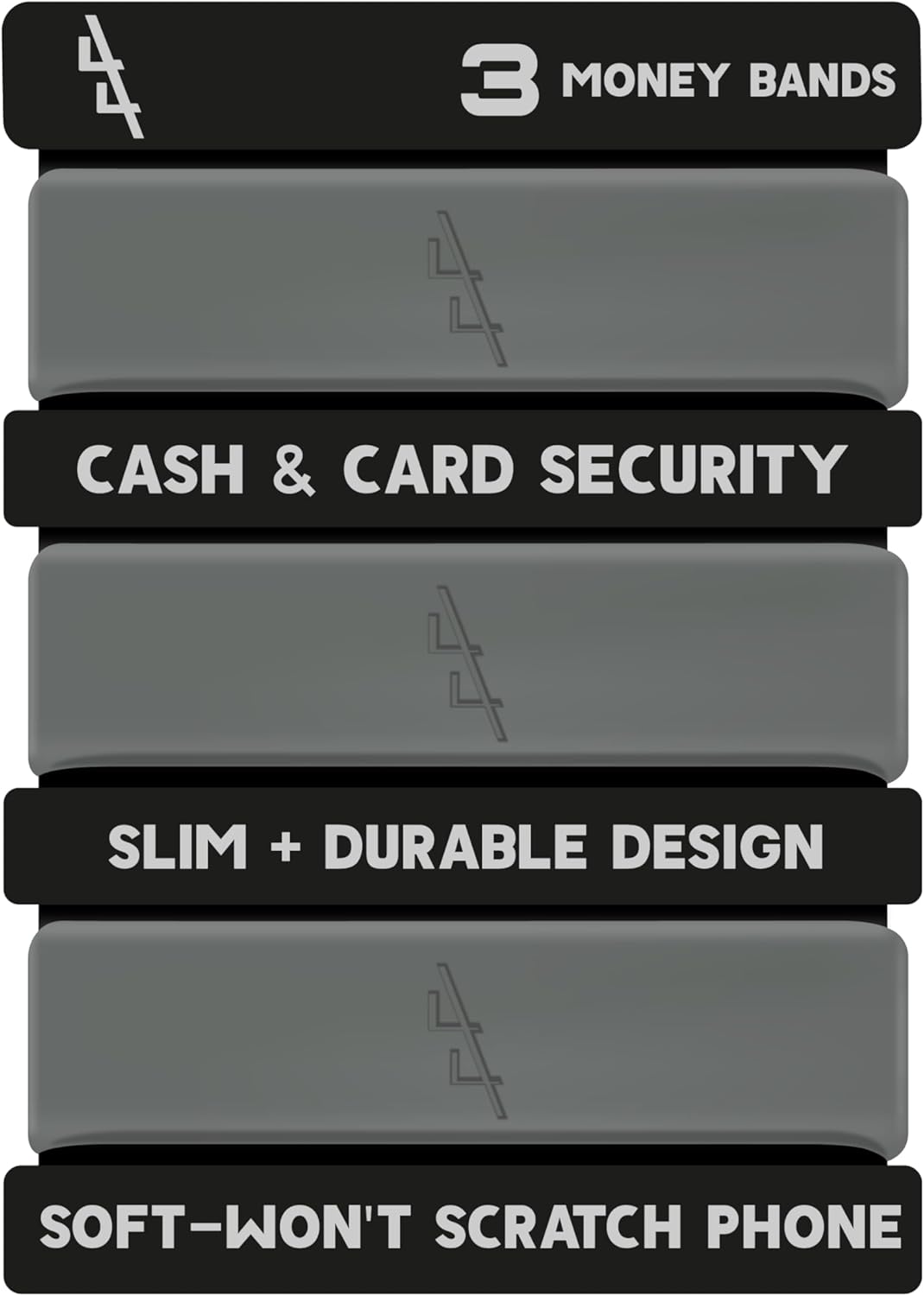 Amazon.com: 44 Rubber Silicone Money Bands for Cash & Cards (3), Wallet ...