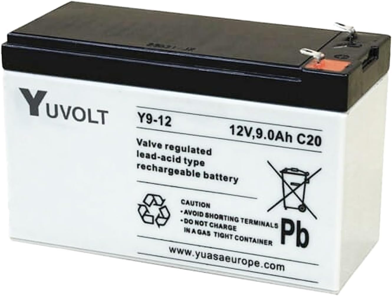 12V Battery, 12 Volt 9ah battery, Yuvolt by Yuasa 12V 9Ah Lead Acid ...